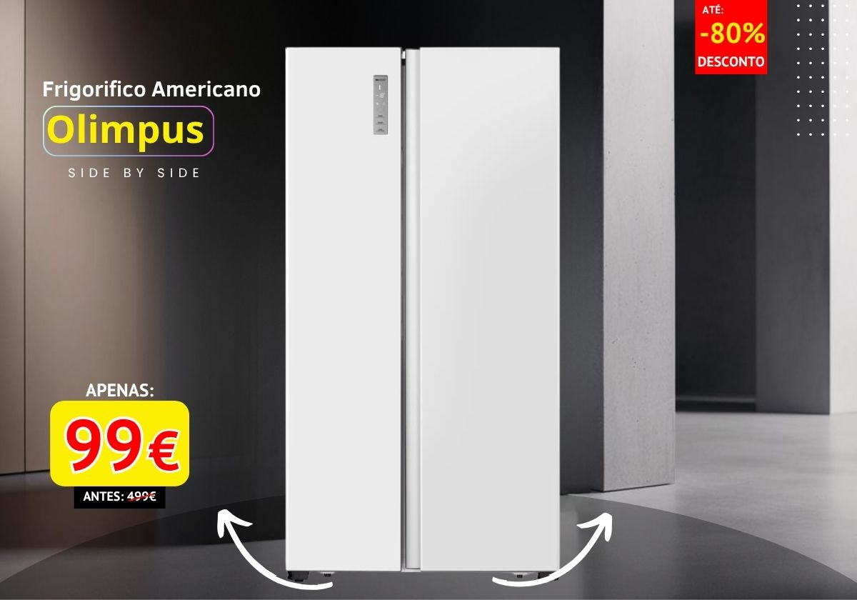 Frigorifico Olimpus Branco - Side By Side - Eurocupon
